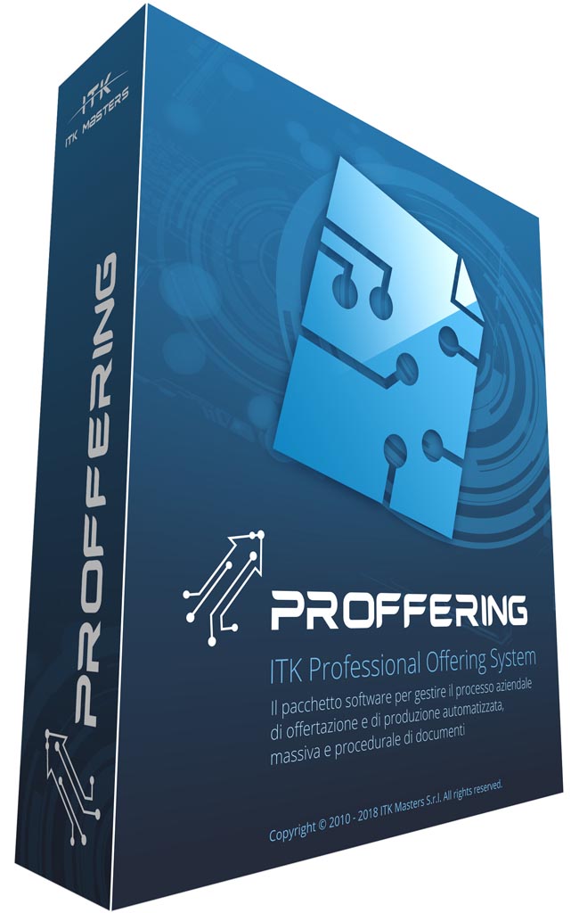 ITK MASTERS • PRODOTTI • PROFFERING FOR CUSTOMER